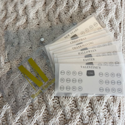 52 Week Envelope Challenge Box Holiday Challenge Cash - Etsy