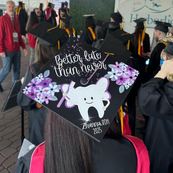 Custom "official Tooth Fairy" Graduation Cap Topper, Dental Hygienist ...