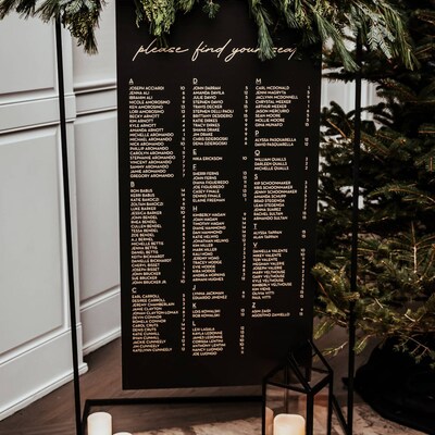 Sign Stand Welcome 5'x3' Black Signage Stand Wedding Sign Stand Black ...