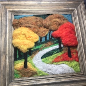 Fall Foliage Needle Felting Kit Beginner Friendly Includes Video ...