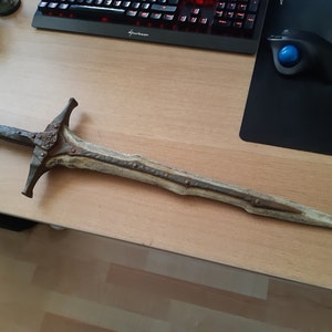 Skyrim Elderscrolls Dragonbone Sword Prop NOT 3D PRINTED High Quality ...