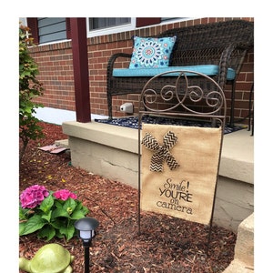 Garden Flag, Hostess Gift, Mimi's Flag, Mother's Gift, Burlap Garden ...