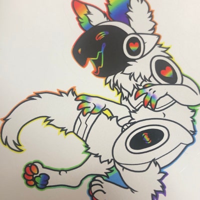 All Colors Protogen Sticker Sheet - Etsy