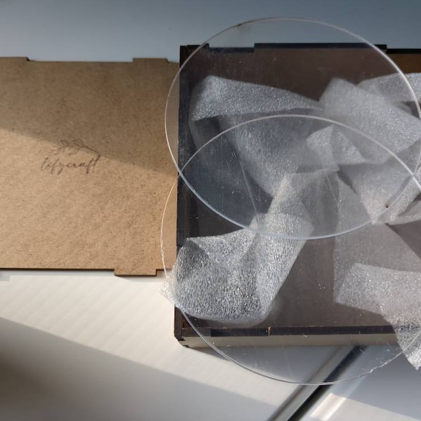 Clear Acrylic Squares With Rounded Edges - 2mm Thick - Bulk Sale in ...