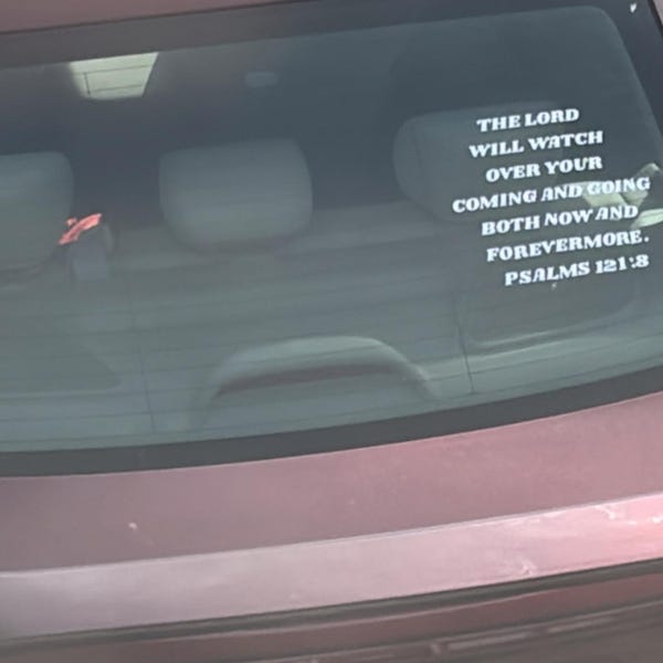 CUSTOM Bible Verse Car Decal - Custom Christian Sticker - Personalized ...