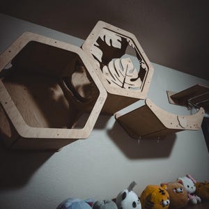 Cat Wall Furniture Full Set, Cat Wall Shelves, Cat Wall Bed, Cat Wall ...