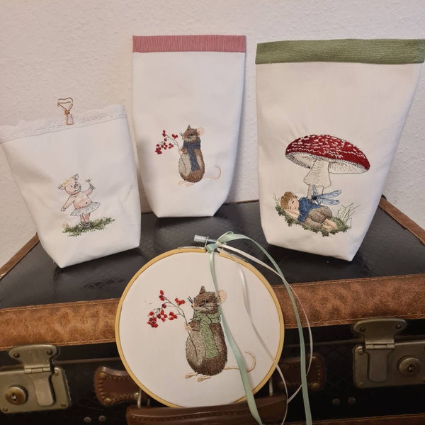 Embroidery File Mouse With Dandelion - Etsy