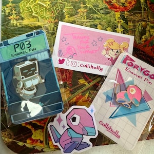 Porygon Glow-in-the-dark Hard Enamel Pin 1in. - Etsy