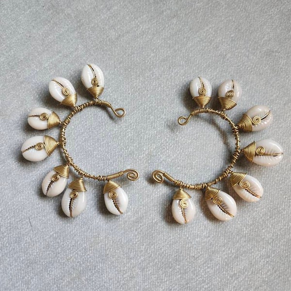 African Cowrie Shell Necklace, Sea Shell Necklace, African Beaded ...