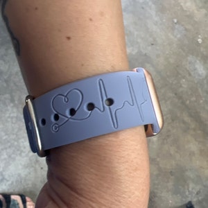 Personalized Nurse Doctor Heartbeat Watch Band 20mm Compatible - Etsy