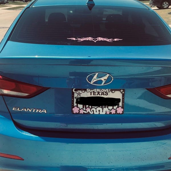 Bumper Sticker / Car Tramp Stamp / Y2K / Heart / Wings / Gothic / Vinyl ...