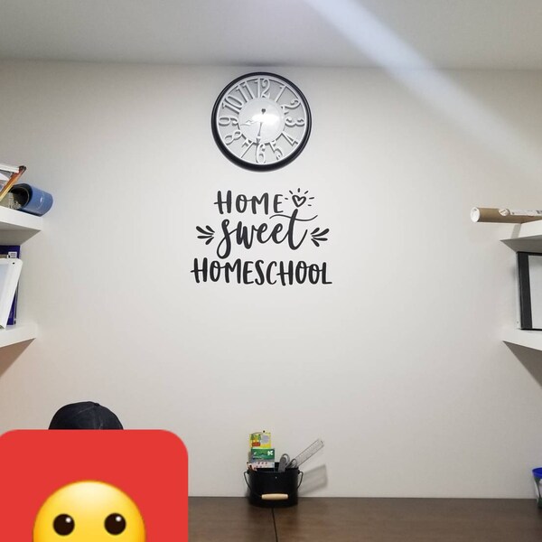 Home Sweet Homeschool Decal / Homeschool Decor Wall Decal / School ...