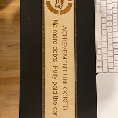 Achievement Unlocked Custom Achievement Sign Nerdy Gift for Him Gamer ...