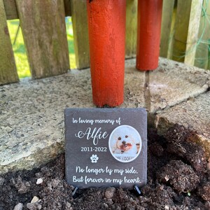 Custom Made PET Memorial Slate Dark Grey Hamster Cat Dog Grave - Etsy