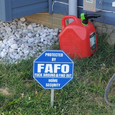 FAFO Home Security Sign - Etsy
