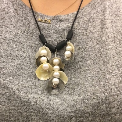 Coquina Shell Necklace and Earring Set - Etsy