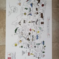 Tour the States Poster USA Map - Etsy