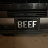 Beef License Plate Brushed Aluminum on Black 2-D Farmer Heavy Duty - Etsy