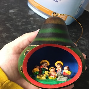 Nativity Set Gourd, Nativity Scene, Christmas Decorarion - Etsy