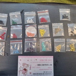 B024 Colorful 4mm Plastic Micro Mini Buttons Cat Buttons Doll Clothes ...