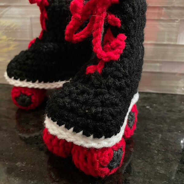 Racing Style Roller Skate Baby Booties - Etsy
