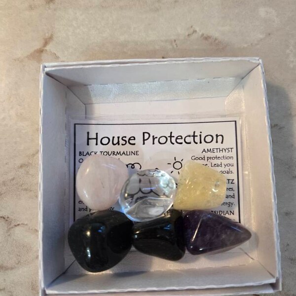 House Protection Crystal Set, House Protection Crystals, Metaphysical ...