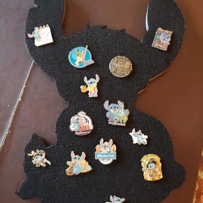 Stitch Disney Pin Display Board. 18 Tall, Can Hold About 45 Pins - Etsy