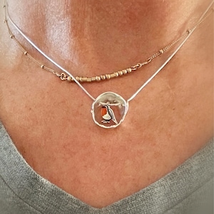 Dainty Gold Working Compass Necklace. 18k Gold Vermeil. Unique Handmade ...