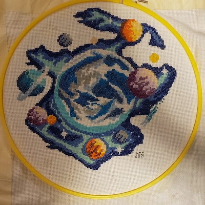 Galaxy Cross Stitch Pattern Space Cross Stitch Pattern PDF - Etsy