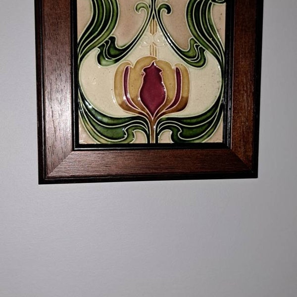 Tile Frame Six Inch Mahogany - Etsy