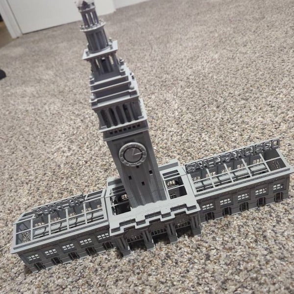 Miniature SF Ferry/train Station & Clock Tower N (1/160) Scale for ...