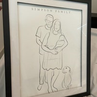 Custom Group Portrait, Group Line Art, Family Portrait, Custom Line ...