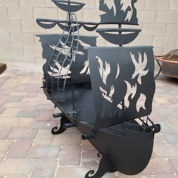 Pirate Ship Firepit!!! - Etsy