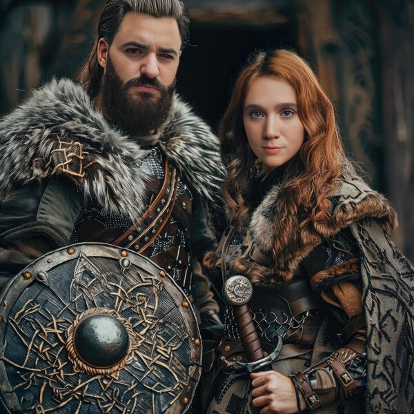 Custom Mafia Couple Portrait From Photo. Personalized Gift for Couple ...