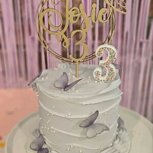 Fairy Cake Topper, Scroll Cake Topper, Magical Birthday Cake Topper ...