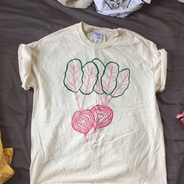 Beet Shirt, Graphic Tee, Vegetable Screen Print Shirt, Clothing Foodie ...