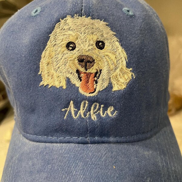 Custom Dog Baseball Cap Birthday Gift for Her Custom Embroidered Dog ...