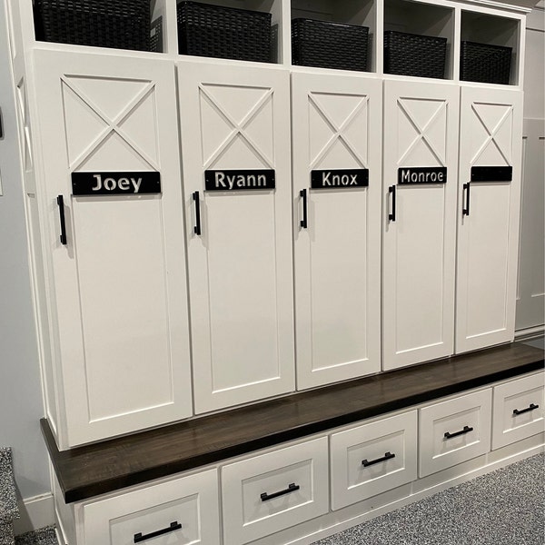 Custom Name Plate - Drop Zone Names - Metal Label - Custom Metal ...