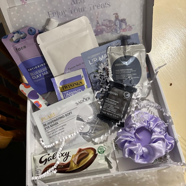Pamper Gift Box for Her Teenage Tween Birthday Sleep Over Pamper Self ...
