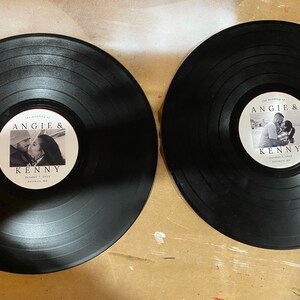 Custom Label for 12 Inch Vinyl Record Bold Text Personalized - Etsy