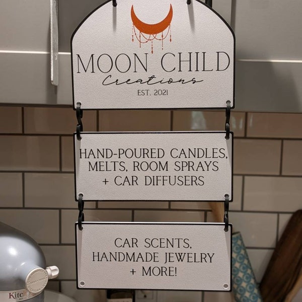 Personalized Sign for Hanging on Pop up Tents, Market Displays, Custom ...