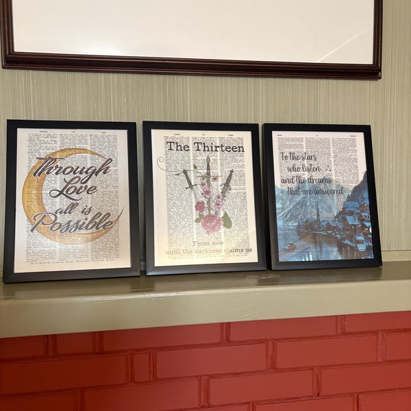 Fourth Wing, the Archives, Rebecca Yarros, Dragon, Dictionary Print ...