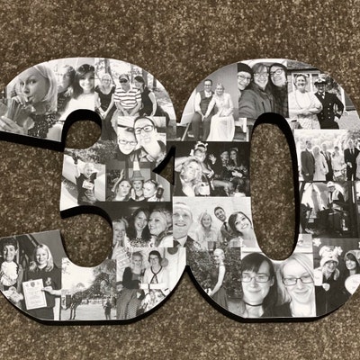 30th Birthday Photo Collage Gift 30th Wedding Anniversary - Etsy