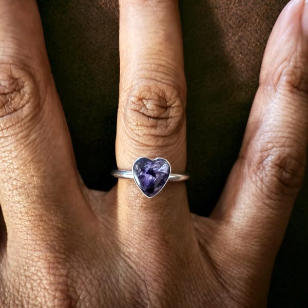 Large Silver Heart Cremation Ring | Cremation Jewelry | Memorial ...