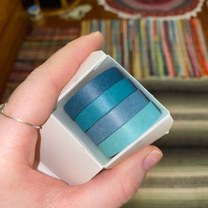 Washi Tape Solid Color Set of 4 Rolls, Basic Colors Set, Delicate ...