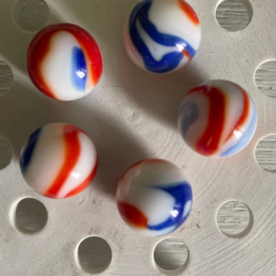 Sandstorm 22mm Handmade Art Glass Marbles Set of 6 W - Etsy