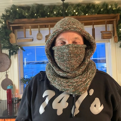 Hat Knitting Pattern, Hood Knitting Pattern, Arctic Chill Hat and ...