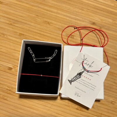 925 Red String Earring, Sterling Silver Red Luck Earring, Good Luck ...