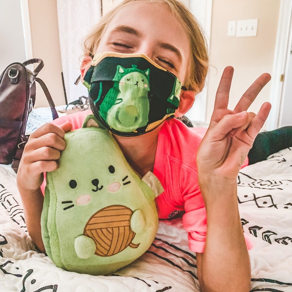 Avocuddle Avocado Love Face Mask for Adult Youth Kids Child Toddler ...