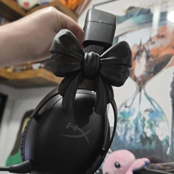 Bow Headphone Accessory, Cute Coquette Bows for Headsets, Headset ...